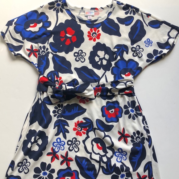 LuLaRoe | Dresses | Lularoe Marley Dolman Sleeve Dress With Sashbelt ...